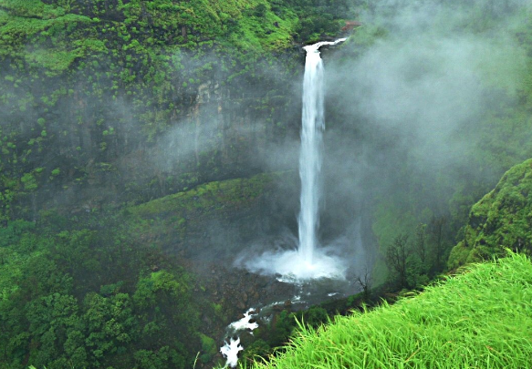 Kumbhe Waterfall Mangaon Maharashtra.